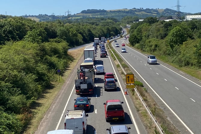 Update The A38 Westbound Has Now Re Opened Following Hours Of Traffic